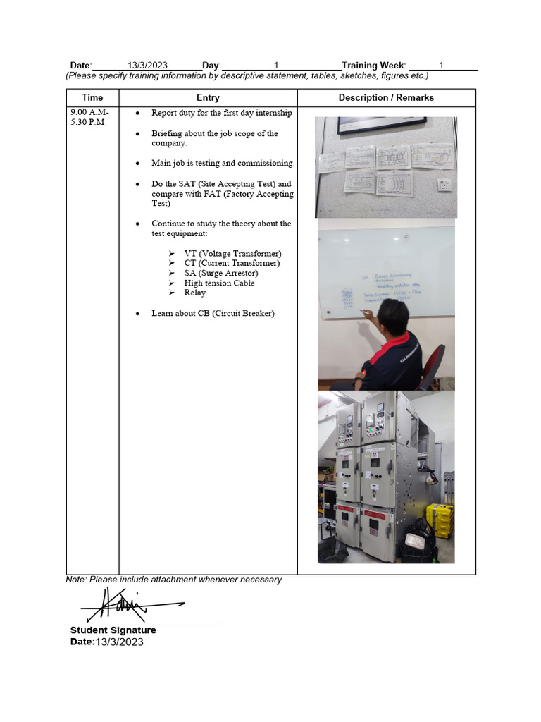 Log Book W1 - B081910075 | PDF | Insulator (Electricity) | Alternating Current