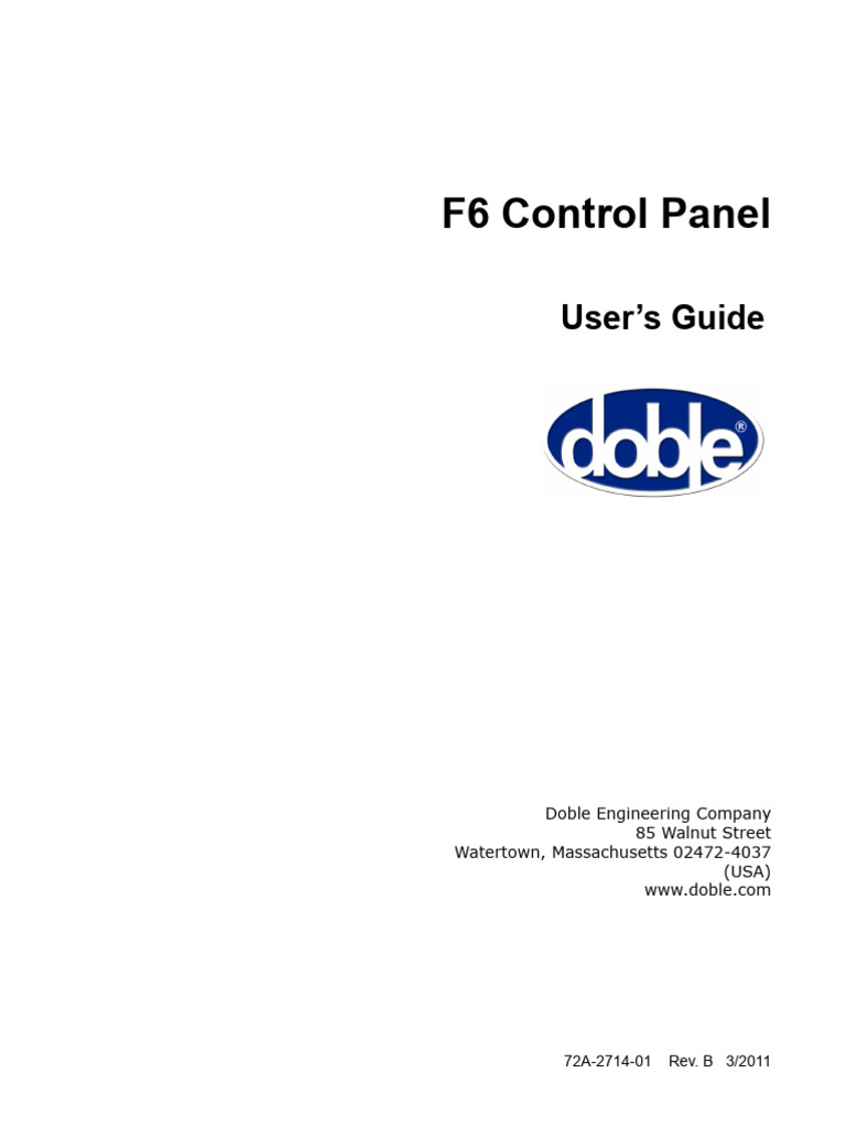 F 6 Control Panel | PDF | Implied Warranty | Input/Output