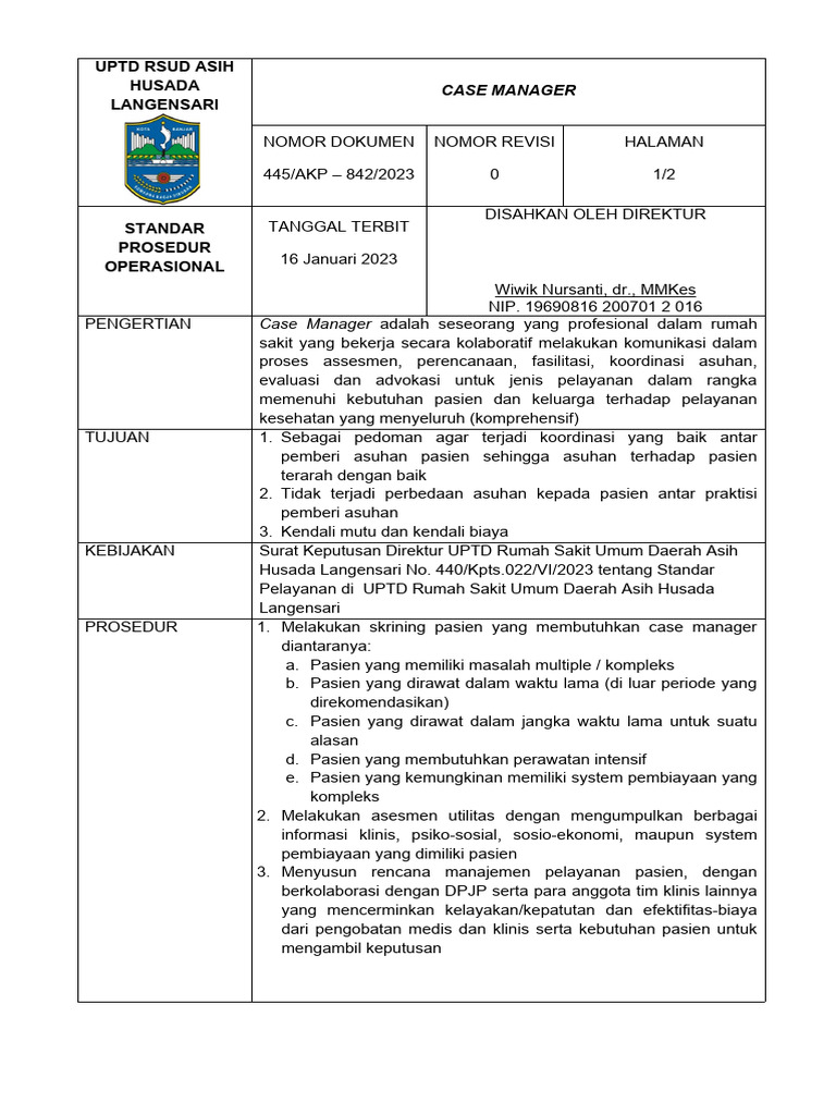SPO Case Manager | PDF | Sains & Matematika