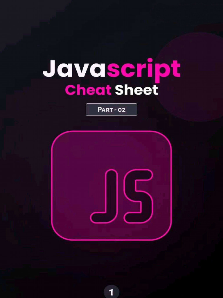 JavaScript Cheatsheet | PDF