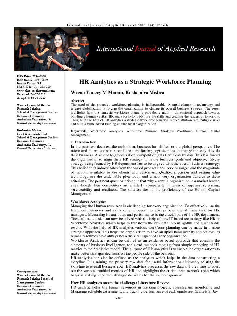 HR Analytics As A Strategic Workforce PL | PDF | Analytics | Human Resource Management