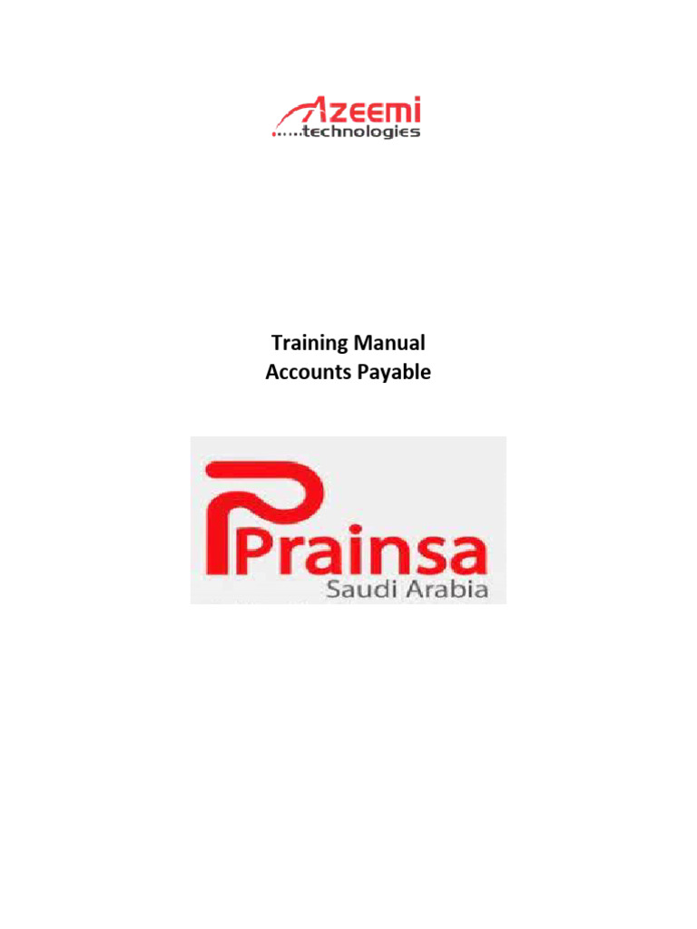 Prainsa AP TM | PDF | Accounts Payable | Invoice