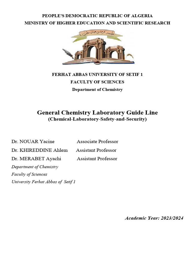 Global Brochure TP1 Chemical Laboratory Safety and Security-2023 | PDF ...