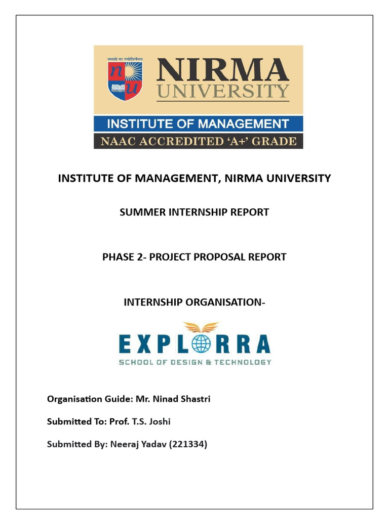 Project Proposal Report | PDF | Target Audience | Entrepreneurship