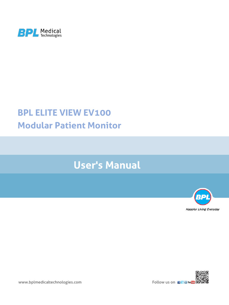 Elite View Ev100 | PDF | Electrocardiography