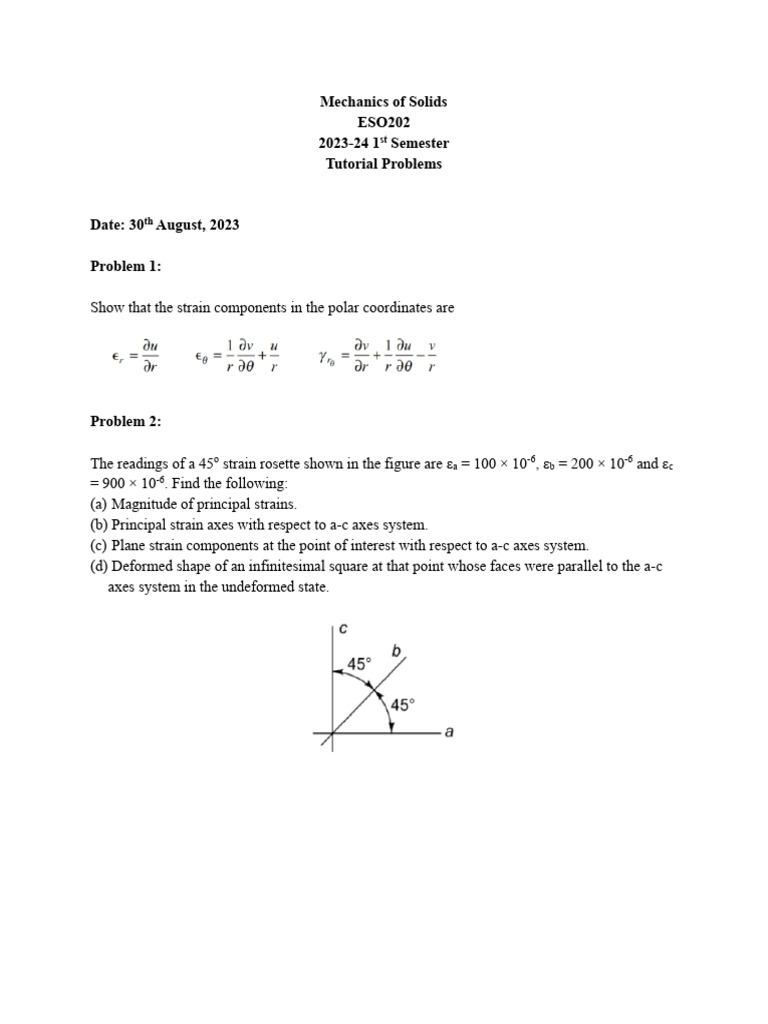 Tutorial 4 Problems | PDF | Teaching Methods & Materials
