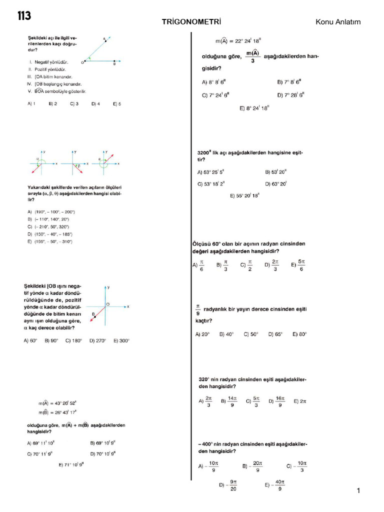 Trigonometri Eyüp B | PDF