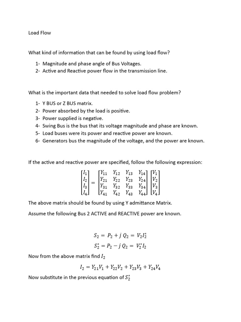 Load Flow | PDF | Power (Physics) | Physical Quantities
