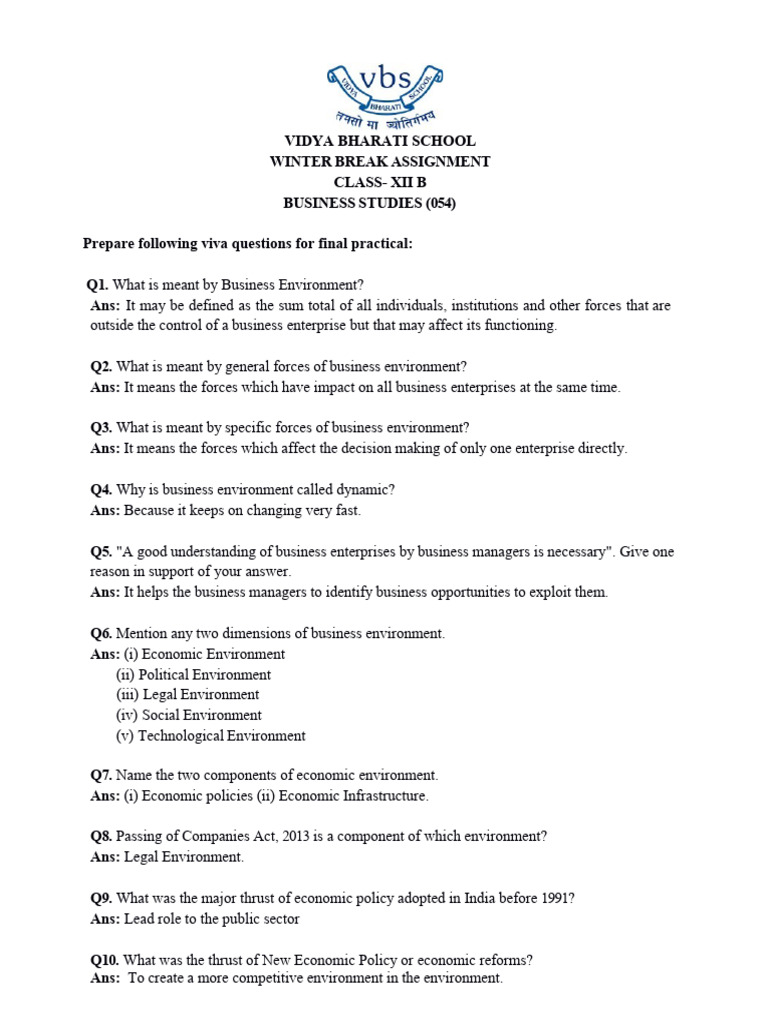 BST Winter Break Assignment | PDF | Marketing | Stock Exchange