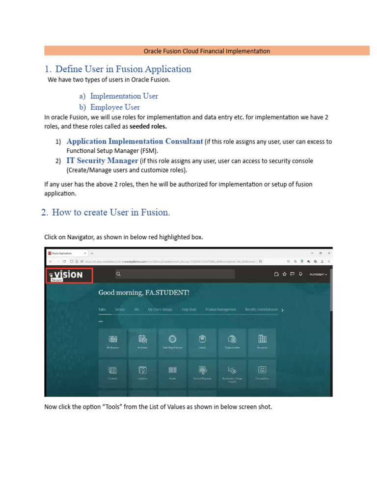 Oracle Fusion Financials Implementation Guide | PDF | Screenshot ...