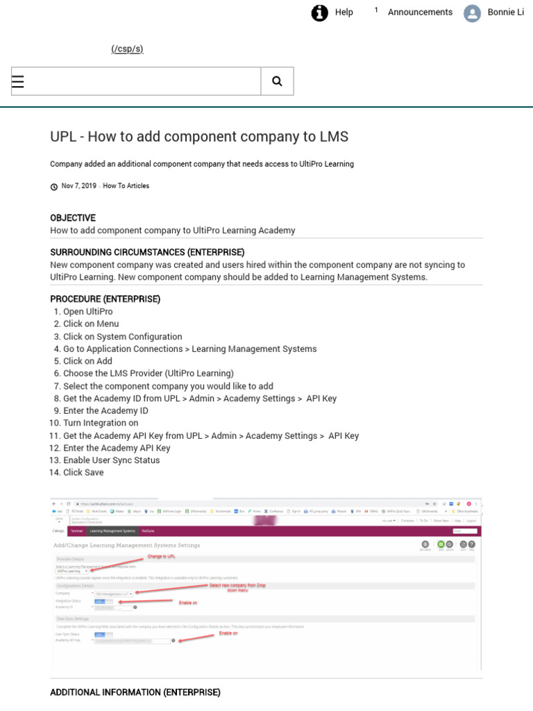 UPL - How To Add Component Company To LMS | PDF | Computer Science | Computing