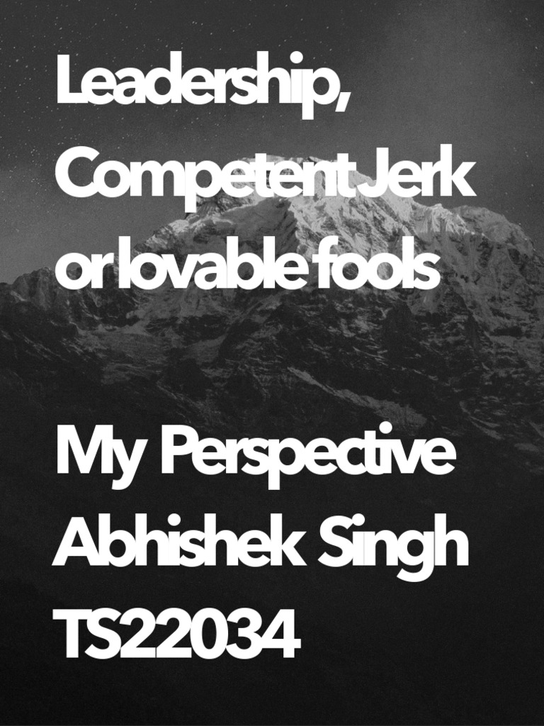 Leadership: Competence vs. Likeability | PDF | Career & Growth | Business