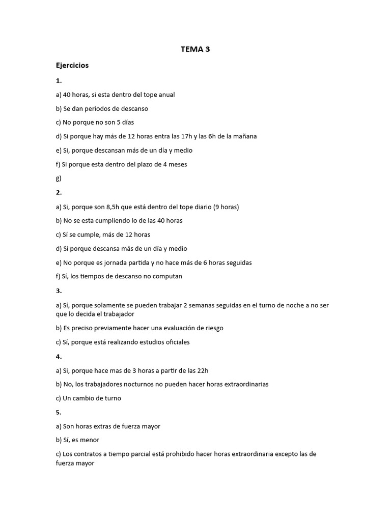 Tema 3 Ejercicios Fol | PDF