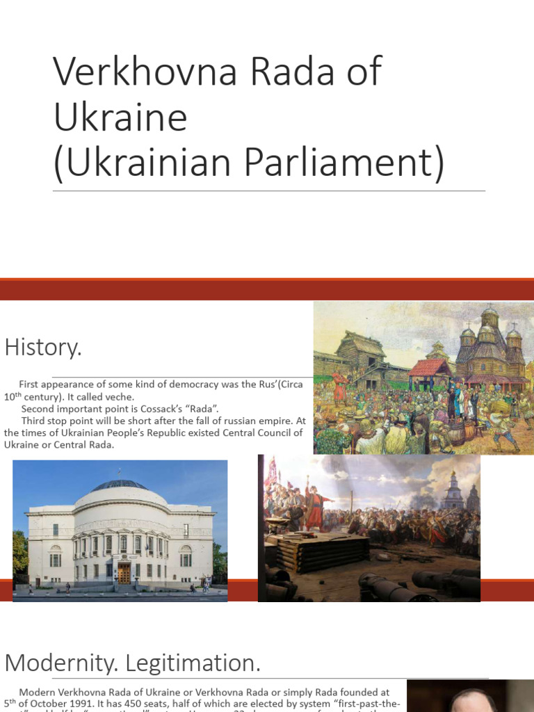 Verkhovna Rada of Ukraine | PDF | Ukraine | Government