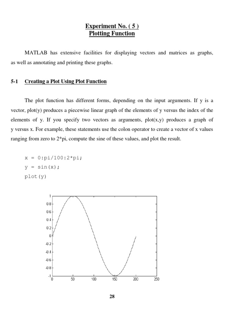 Lecture 5 | PDF | Function (Mathematics) | Matlab