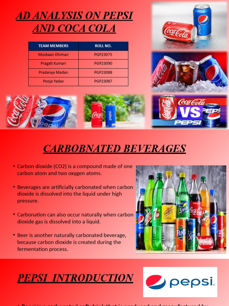 Ad Analysis Pepsi PPT Group 8 | PDF | Pepsi | The Coca Cola Company