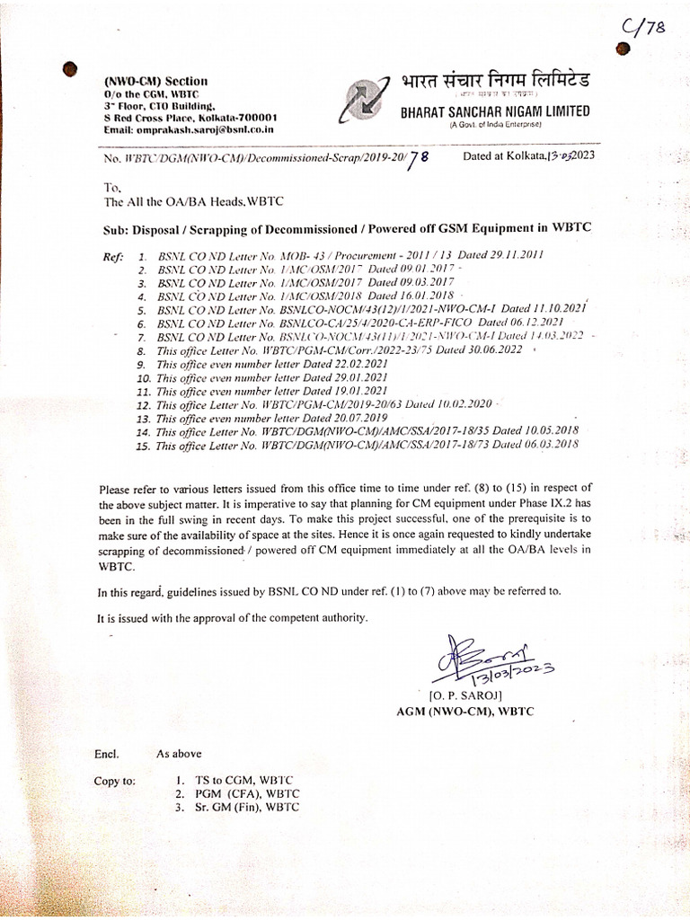 Guidelines For Disposal and Scrapping of Obsolate Itens | PDF ...
