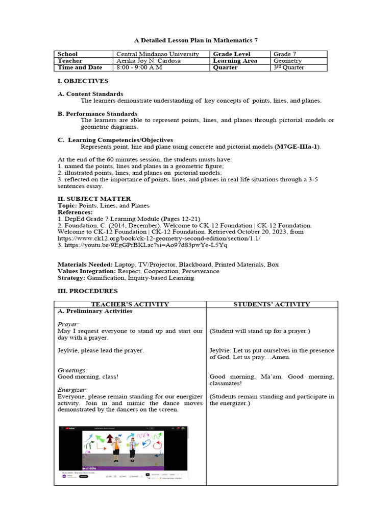 Final DLP Marissa | PDF | Geometry | Learning