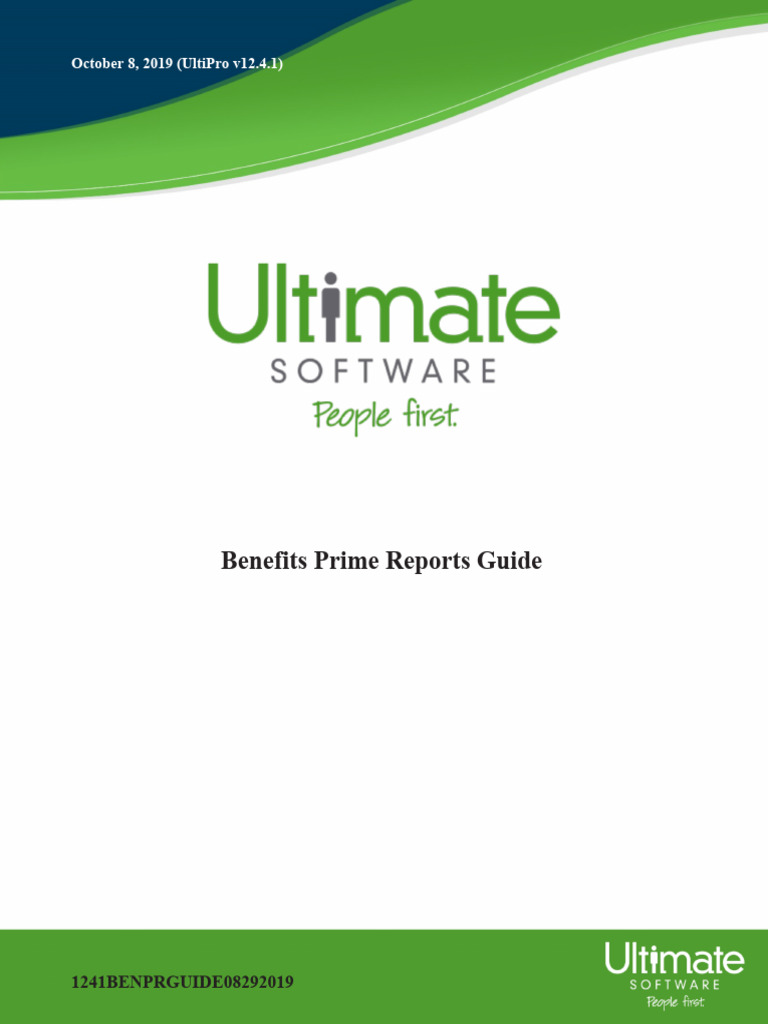 Benefits Prime Report Guide | PDF | Microsoft Excel | Payroll