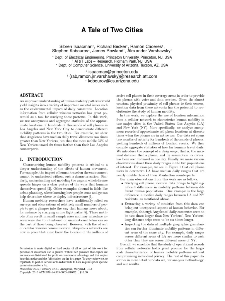 A Tale of Two Cities | PDF