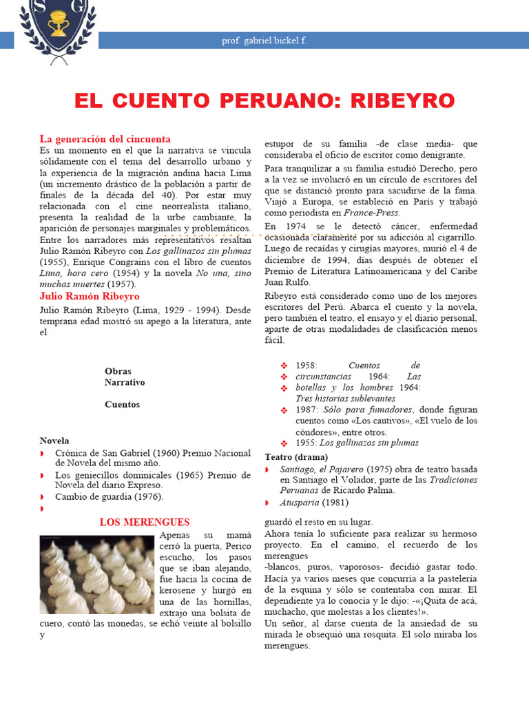 Cuento Peruano 2do Sec | PDF