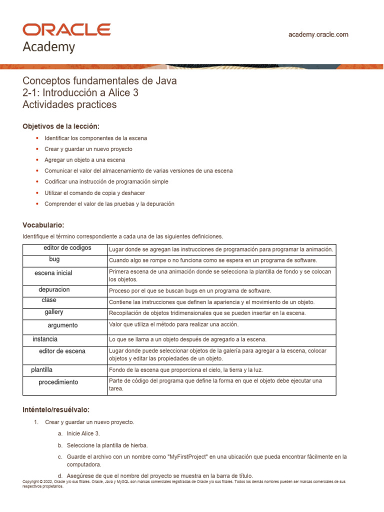 JF 2 1 Practice Esp Respuestas | PDF | Programa de computadora | Programación