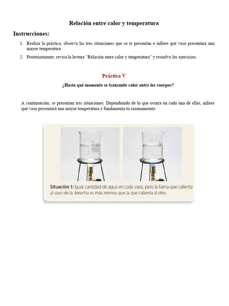 Relación Entre Calor y Temperatura | PDF | Calor | Capacidad calorífica