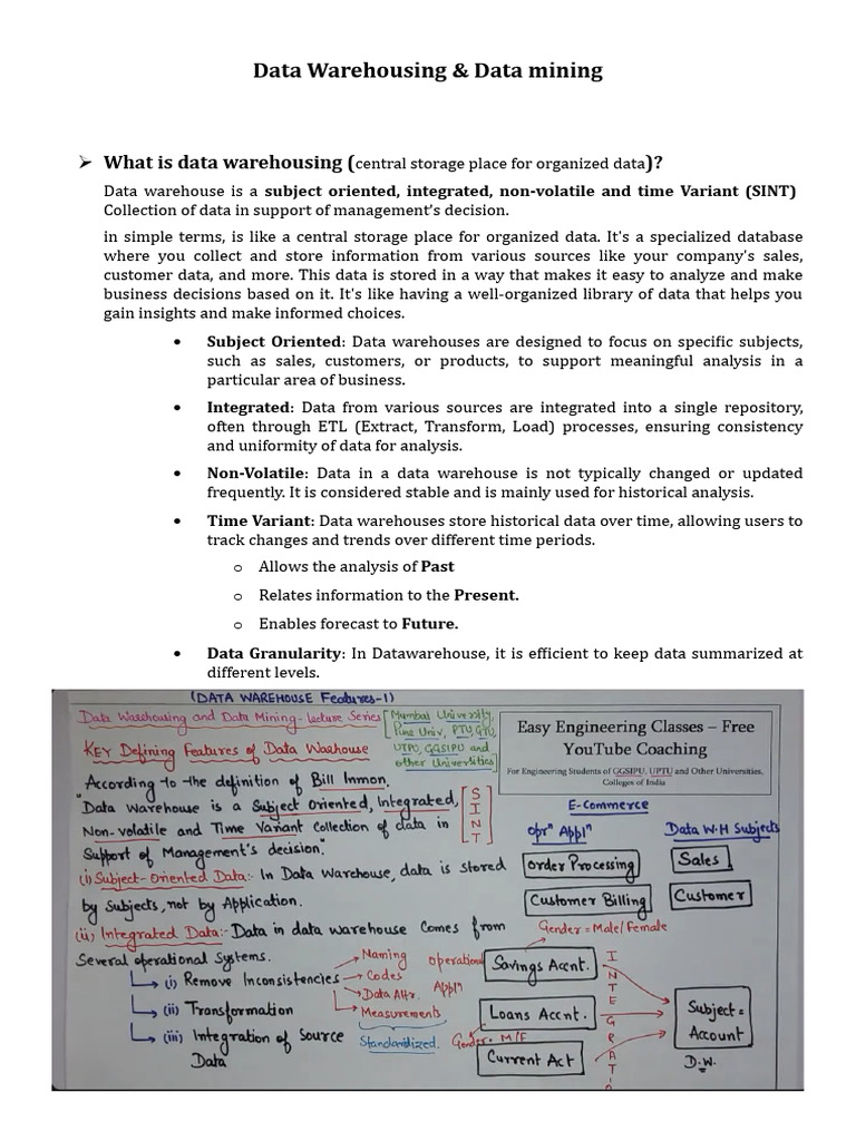 Data Warehousing & Data Mining | PDF | Data Warehouse | Databases