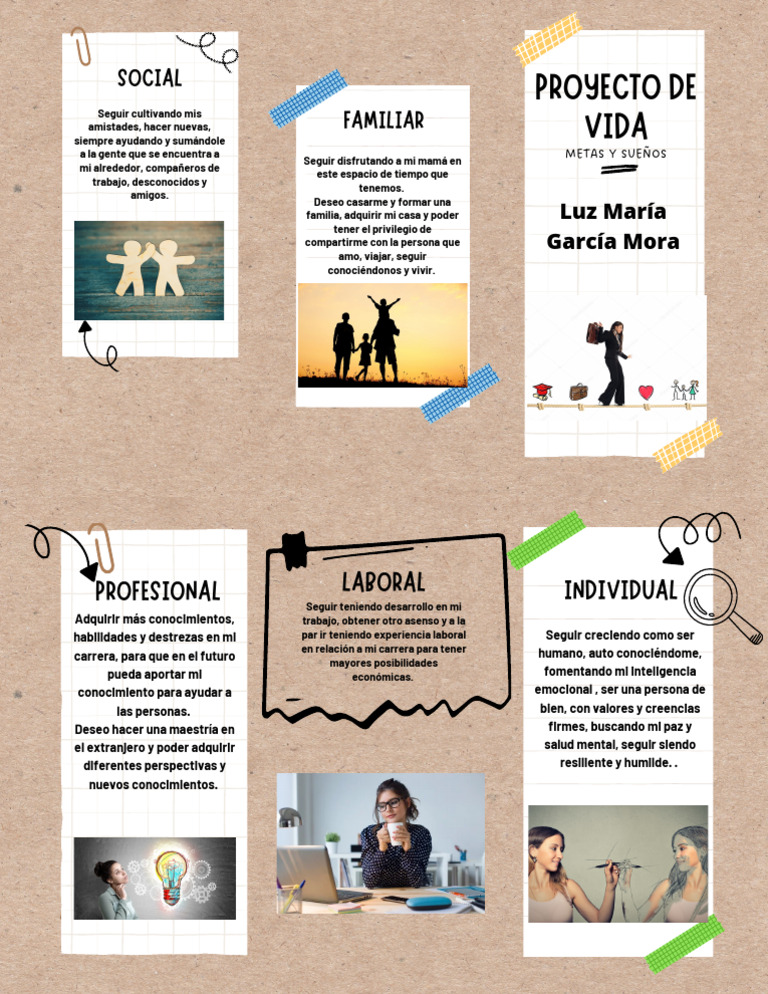 Tríptico Proyecto de Vida | PDF