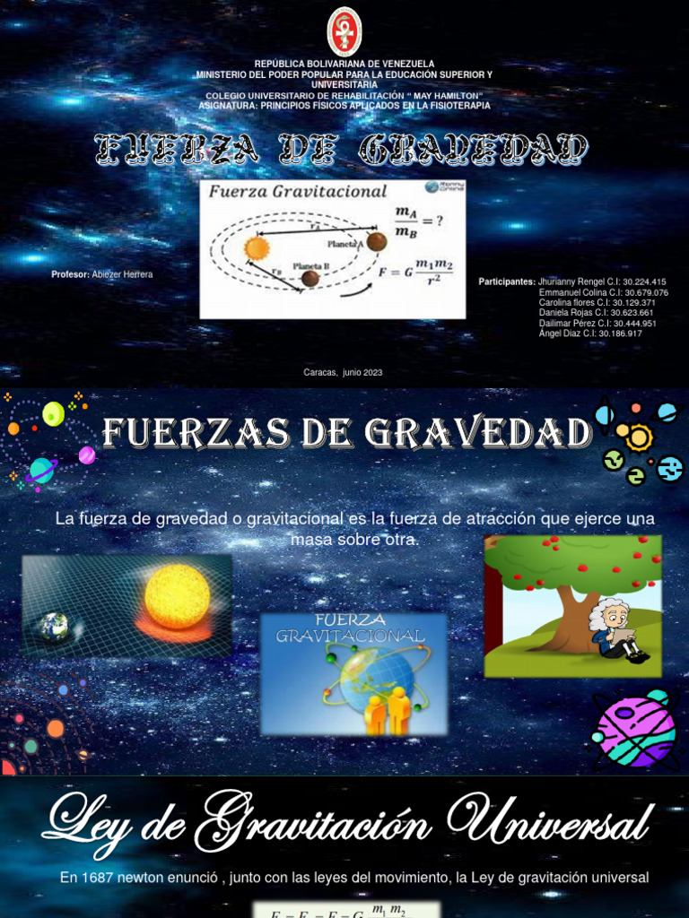 Fuerza de Gravedad | PDF