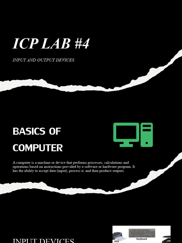 Icp Lab #4: Input and Output Devices | PDF | Computer Keyboard | Cursor (User Interface)