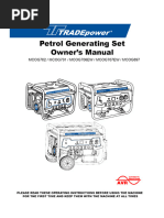Generator Operation Manual | PDF | Diesel Engine | Electric Generator