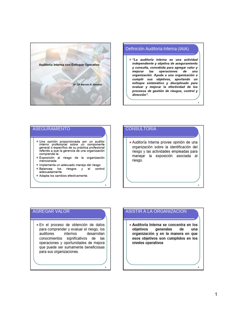 Auditoria Enfoque Operativo | PDF | Auditoría | Contabilidad