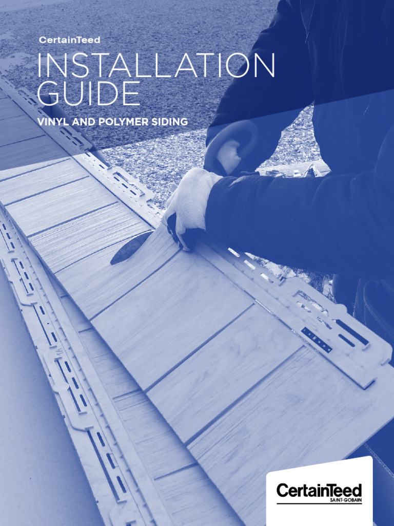 Certainteed Vinyl Polymer Siding Installation | PDF | Building ...