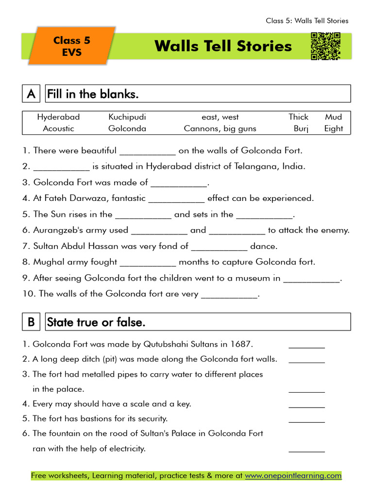 Walls Tell Stories Questions and Answers Worksheet | Download Free PDF ...