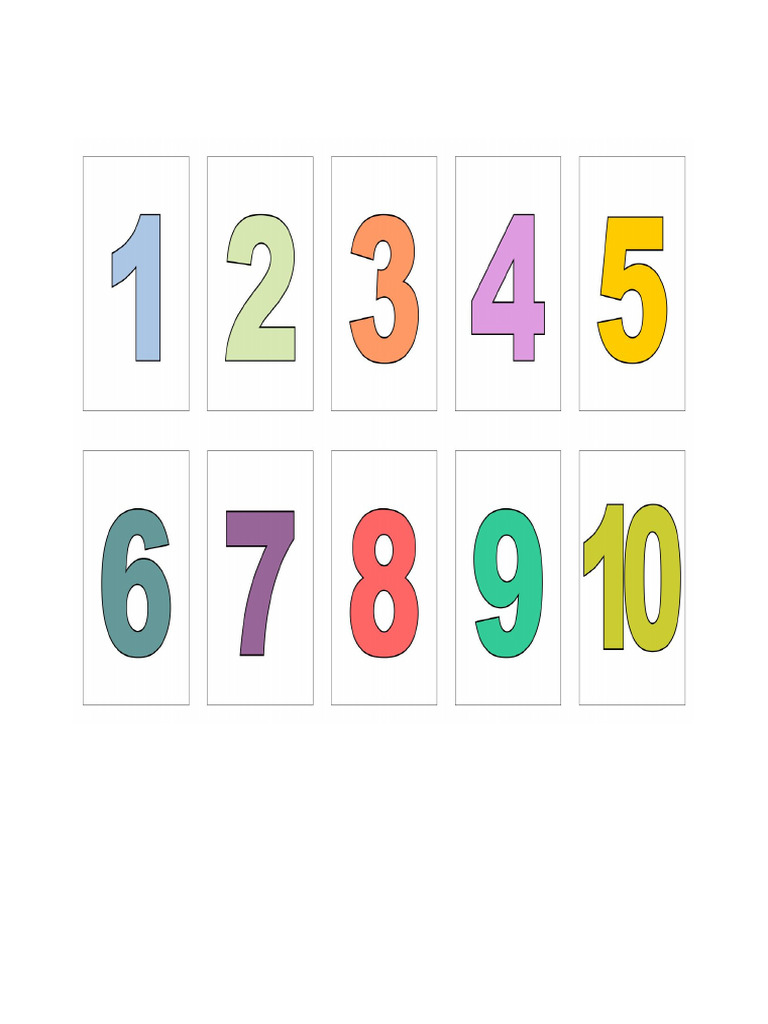 Rge Printable Number Cards 1 10.Jpg | PDF
