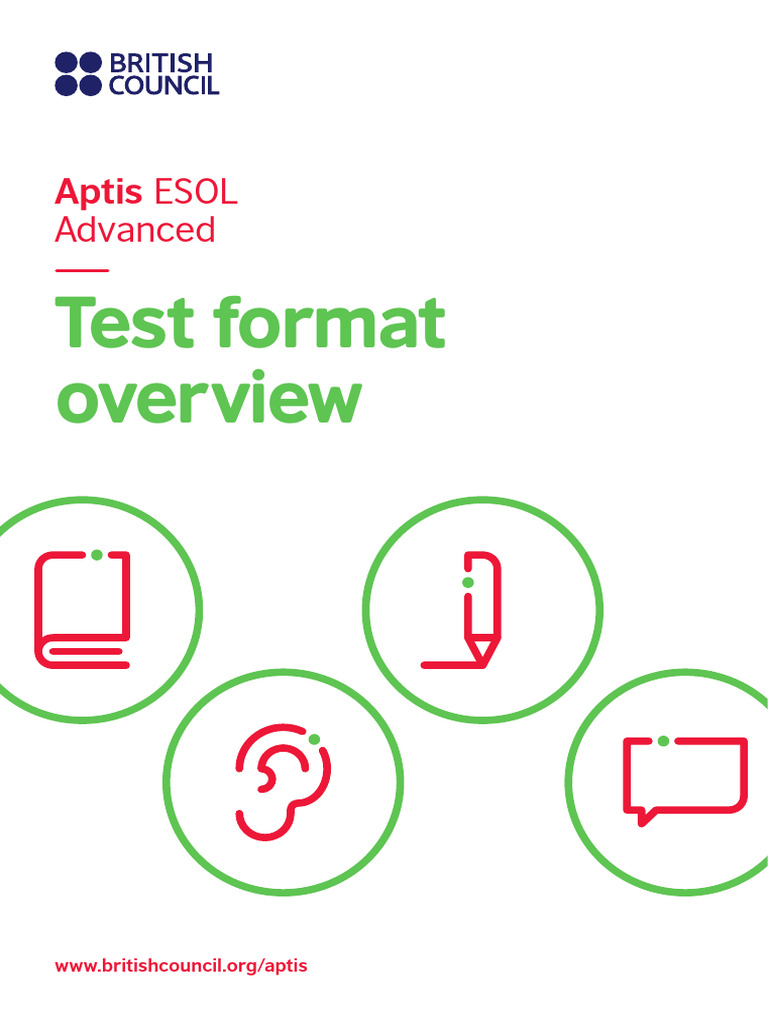 Aptis ESOL Advanced Test Overview | PDF | English As A Second Or ...