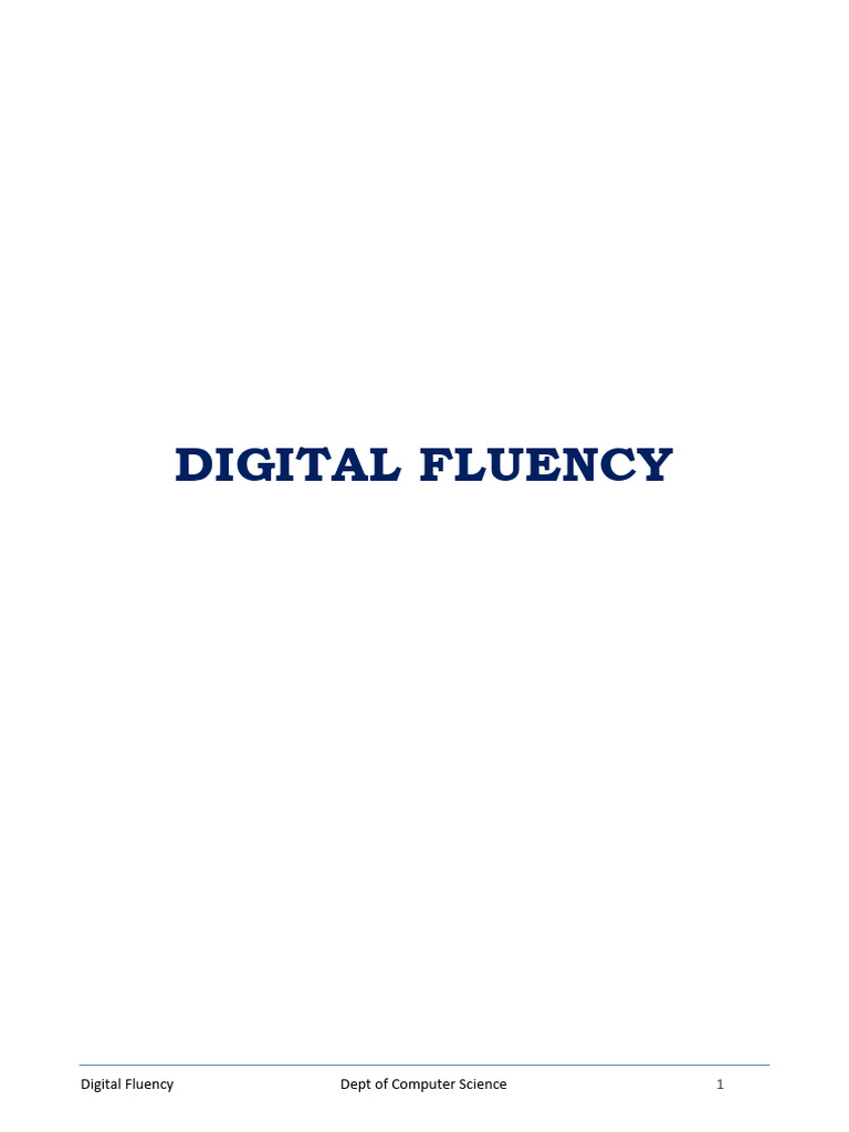 DIGITAL FLUENCY MCQ's-Material (Complete Syllabus) | PDF | Malware ...