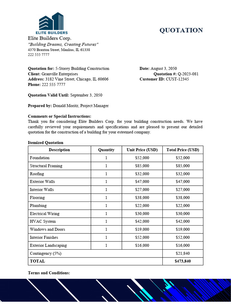 Quotation Template | PDF