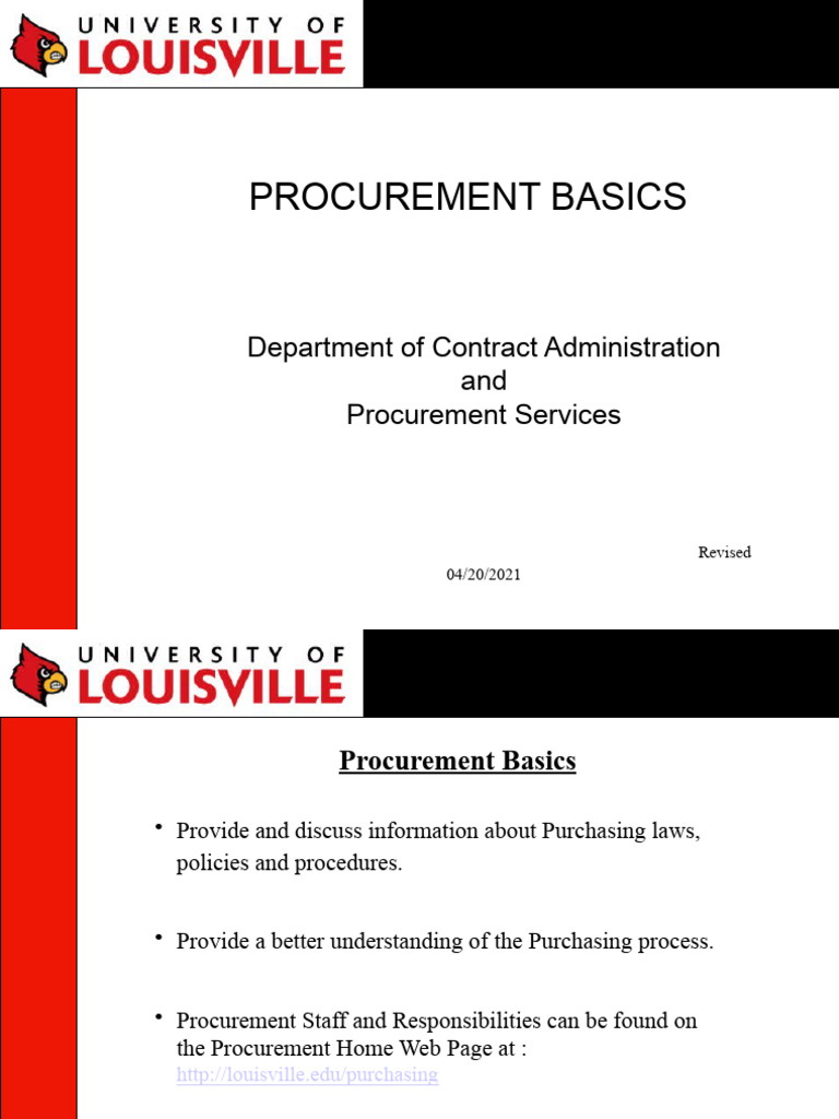 Purchasing Basics | PDF | Procurement | Request For Proposal