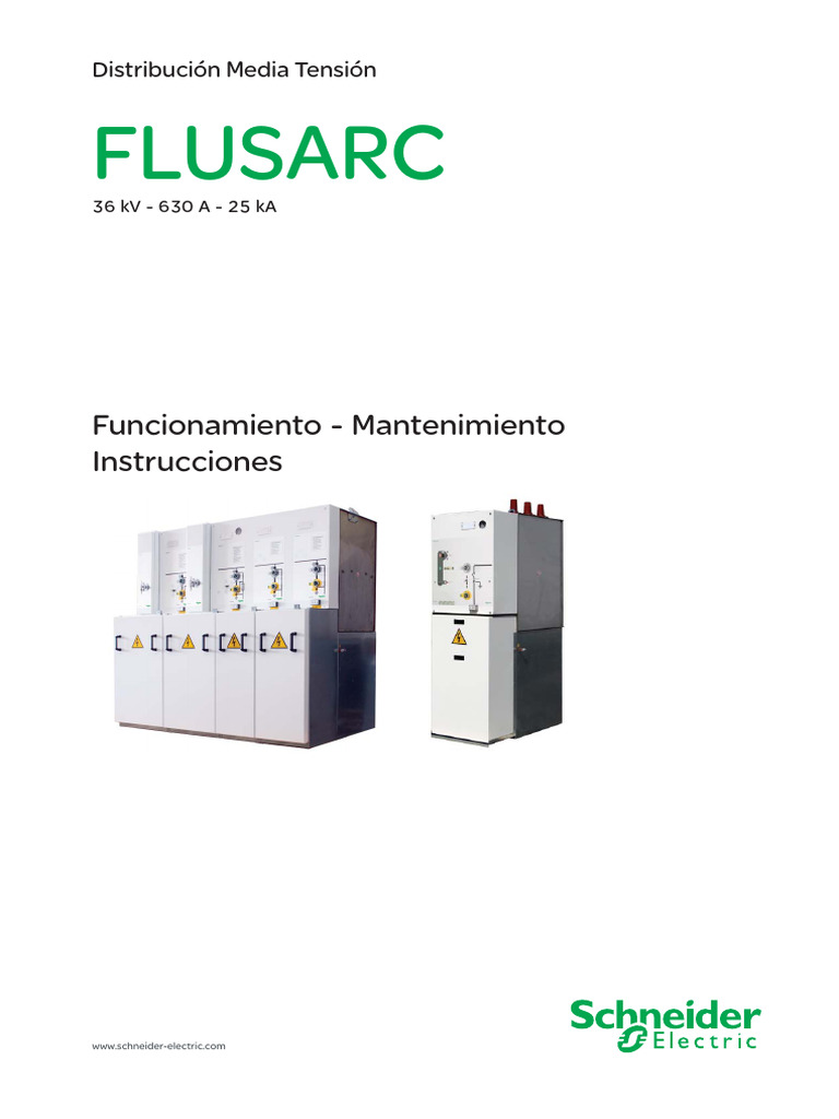 Subestacion Flusarc 36 Schneider | PDF | Fusible (Eléctrico) | Transformador