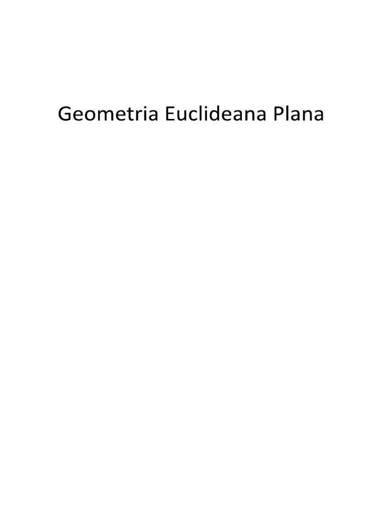 Geometria Euclidiana | PDF
