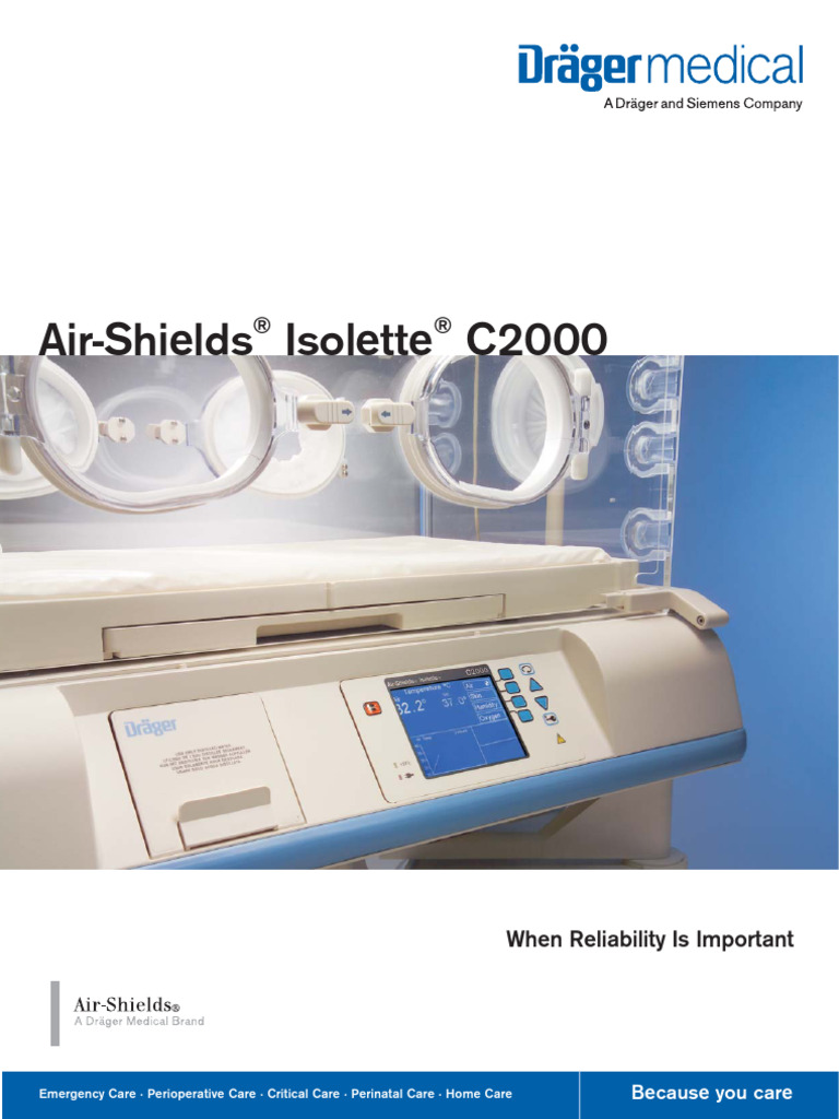 Drager Air Shieds Isolette c2000 Incubator | PDF | Neonatal Intensive ...