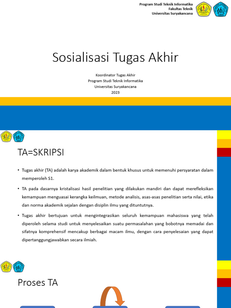 Panduan Tugas Akhir Teknik Informatika | PDF | Karier & Perkembangan | Seni