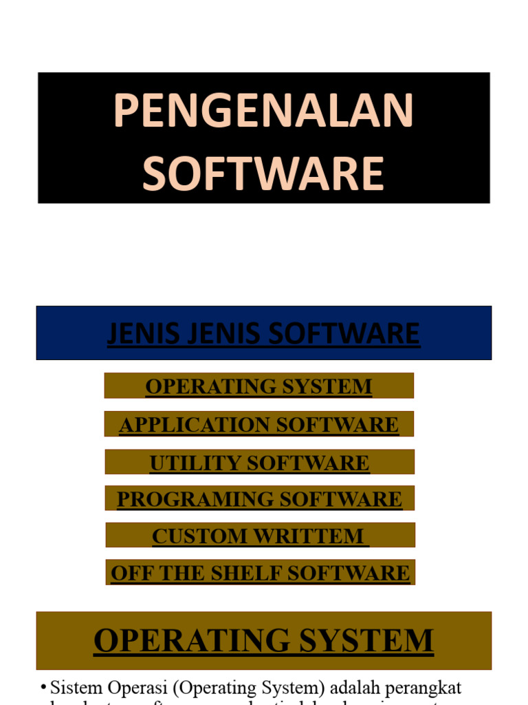 Jenis Jenis Software | PDF