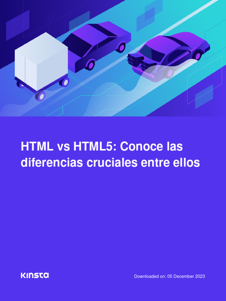 HTML vs HTML5: Diferencias Clave | PDF | HTML | Cookie HTTP