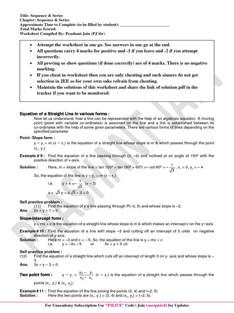 Straight Line 2 | PDF | Line (Geometry) | Triangle