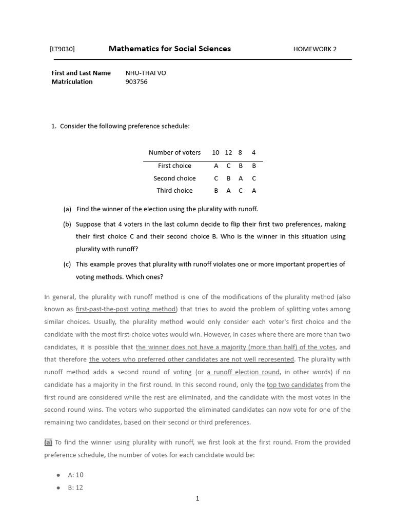 Huis-Verdomd-werk 2 Voor de Verdomde Wiskundeles | PDF | Two Round System | Voting