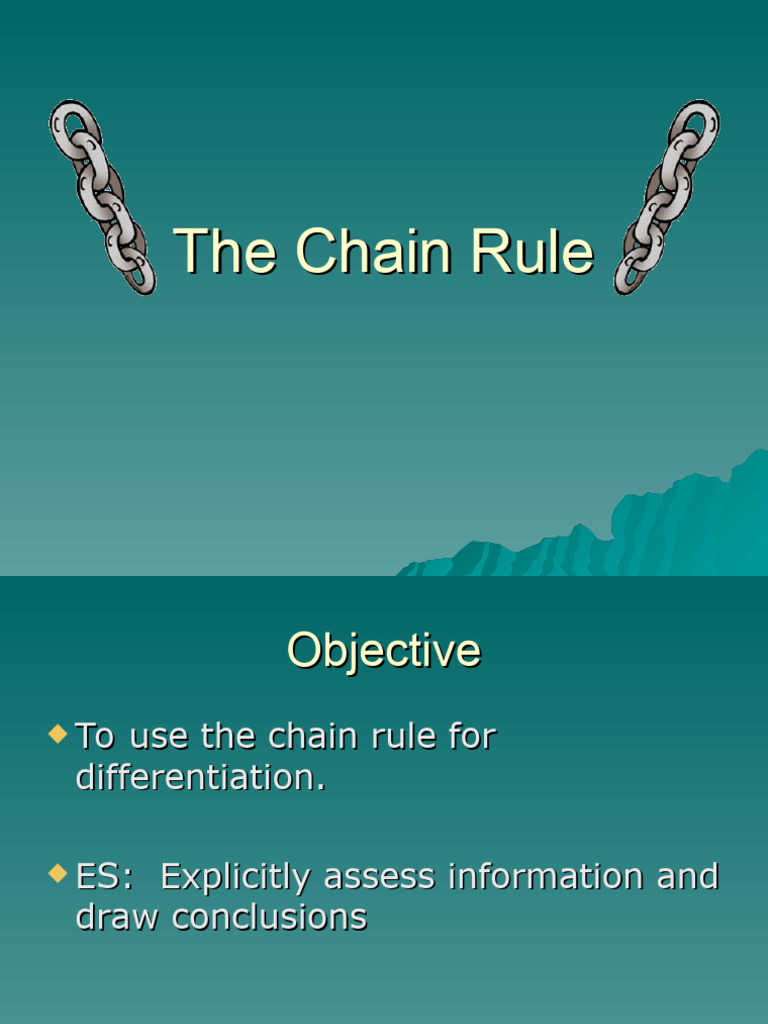 U4d12 The Chain Rule Pdf Derivative Rates