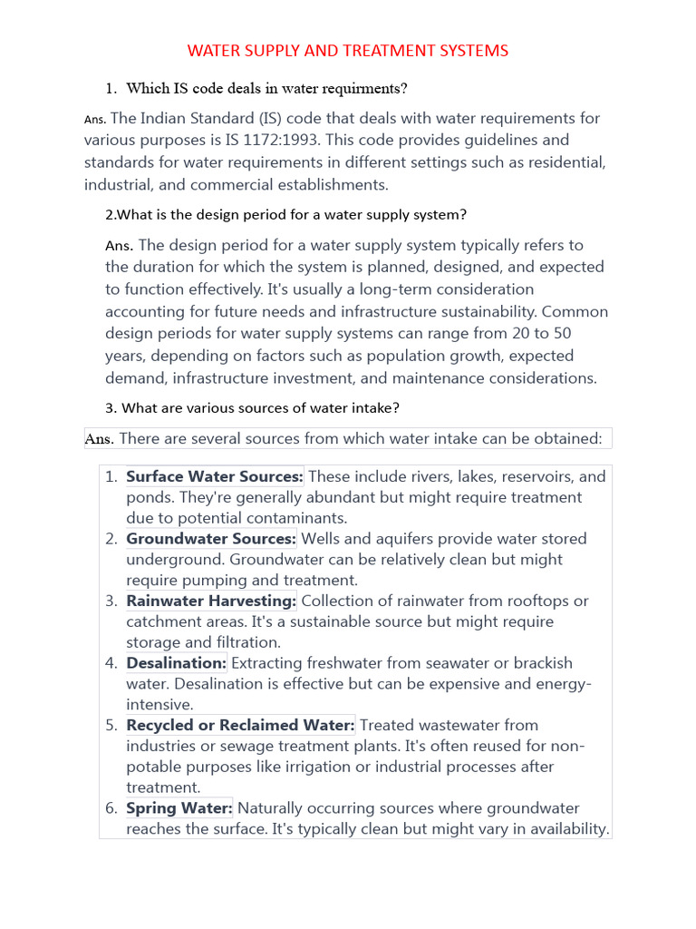 Water Supply Solution | PDF | Water Purification | Eutrophication